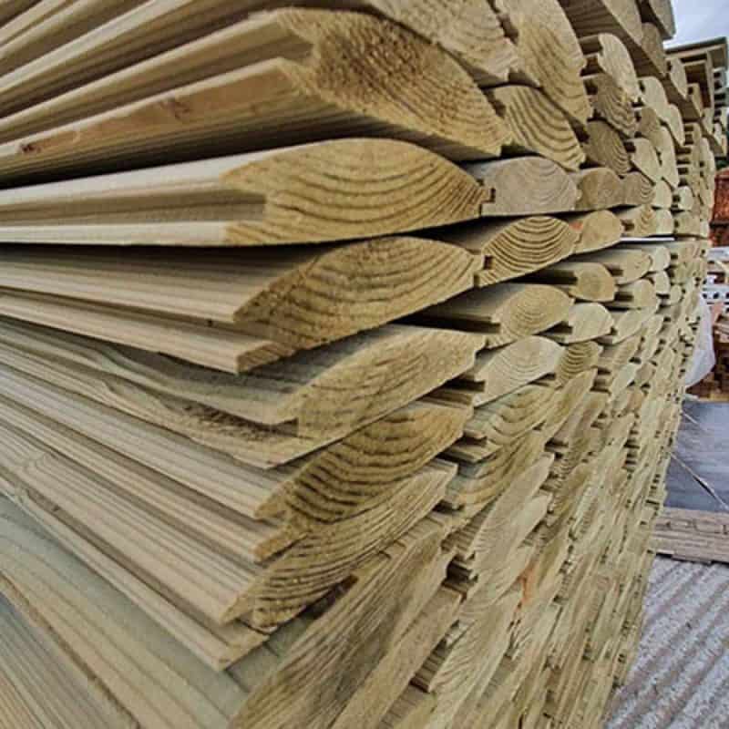 Log Lap Pressure Treated (120x19mm finish) | Robins Timber Delivery